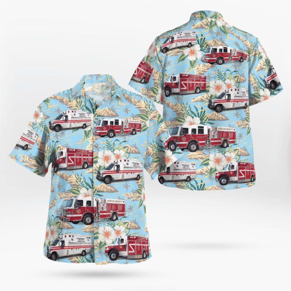 Dewitt Fire Department Engine 6 Syracuse New York Hawaiian Shirt ...
