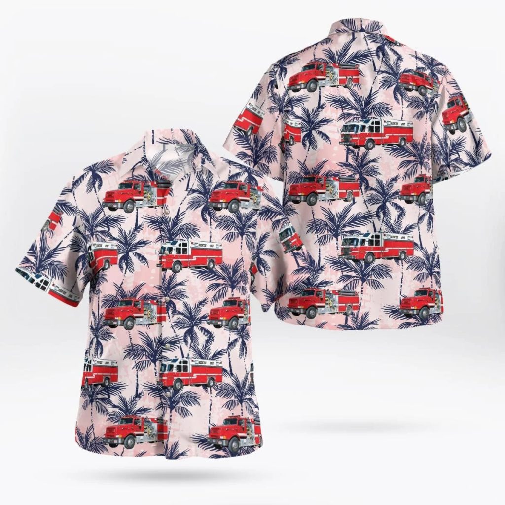 Dewitt Fire Department Engine 6 Syracuse New York Hawaiian Shirt ...