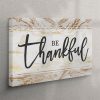 Be Thankful - Thanksgiving Christian Canvas Wall Art - Christian Wall ...