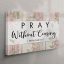 Bible Verse Wall Art 1 Thessalonians 517 Pray Without Ceasing Canvas ...