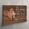 Bible Verse Wall Art Psalm 3124 Be Strong And Take Heart Canvas Print ...