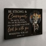 Christian Warrior - Be Strong And Courageous Joshua 19 Canvas Wall Art ...