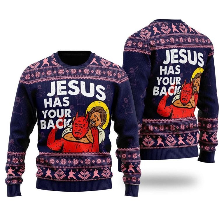 Christian Ugly Christmas Sweater, Jesus Wished The Birthday Boy Ugly ...