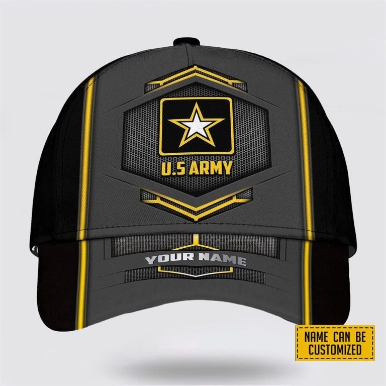 Personalized Name Rank US Military Veteran Army Baseball Cap, Veteran ...
