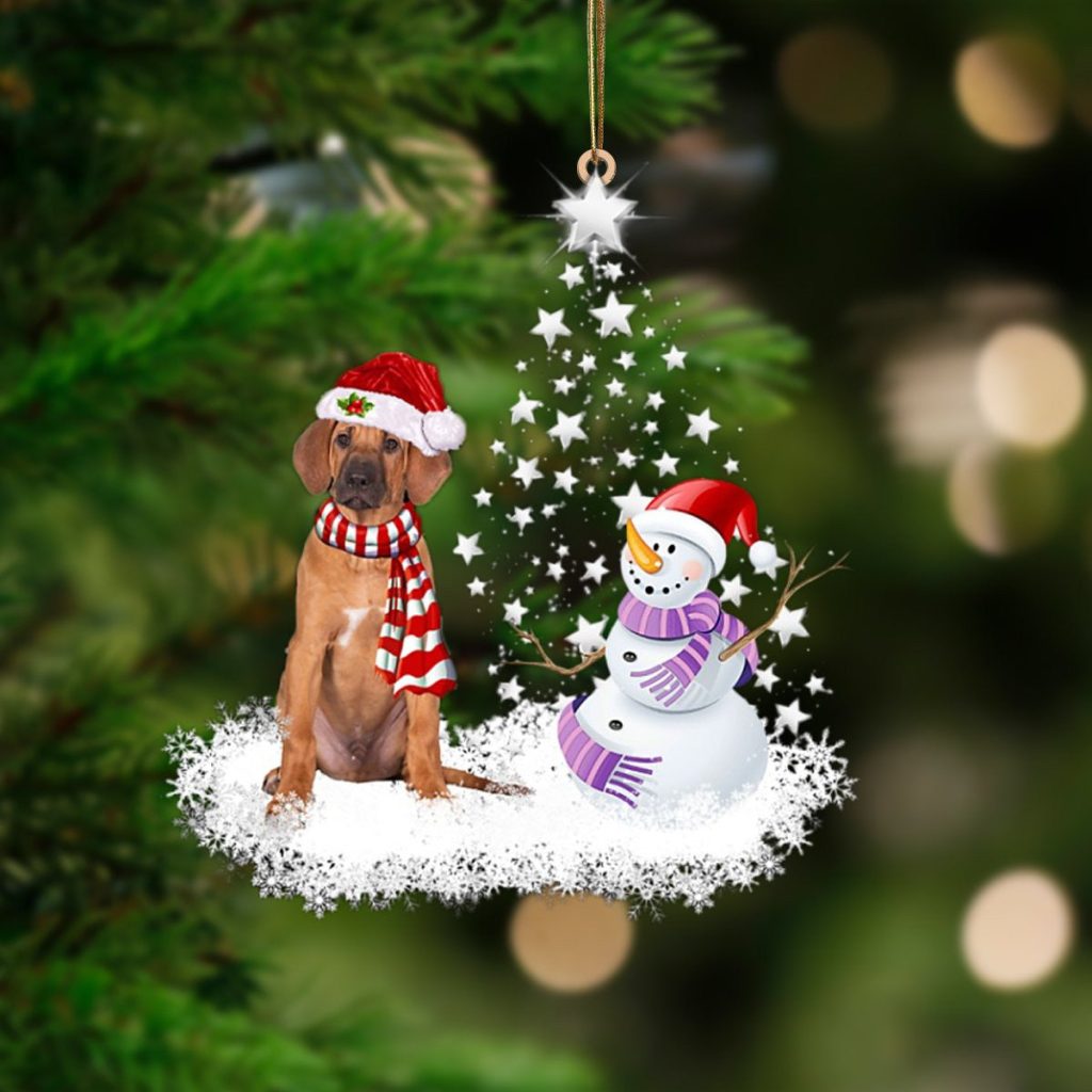 Rhodesian Ridgeback-Star Tree Hanging Christmas Plastic Hanging ...