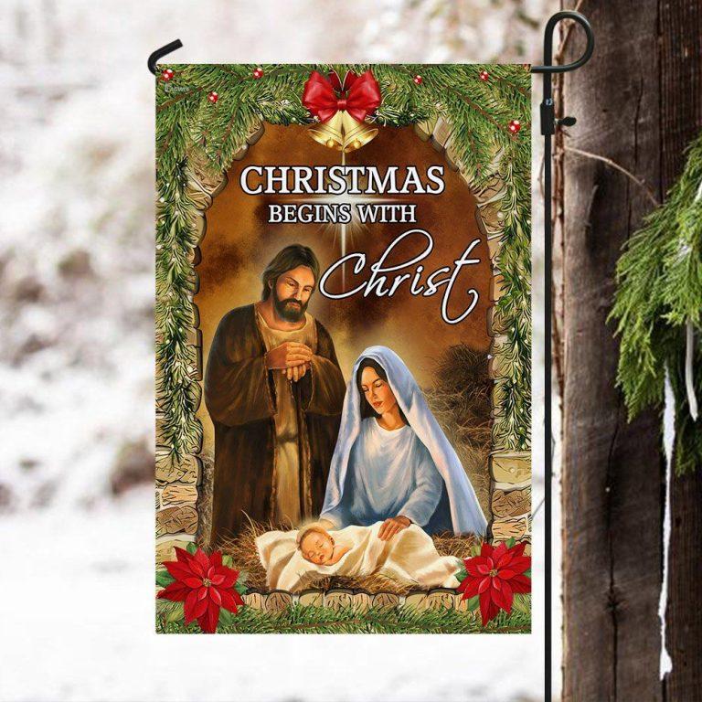 Jesus Christ The Greatest Gift Christmas Flag - Christian Flag Outdoor ...