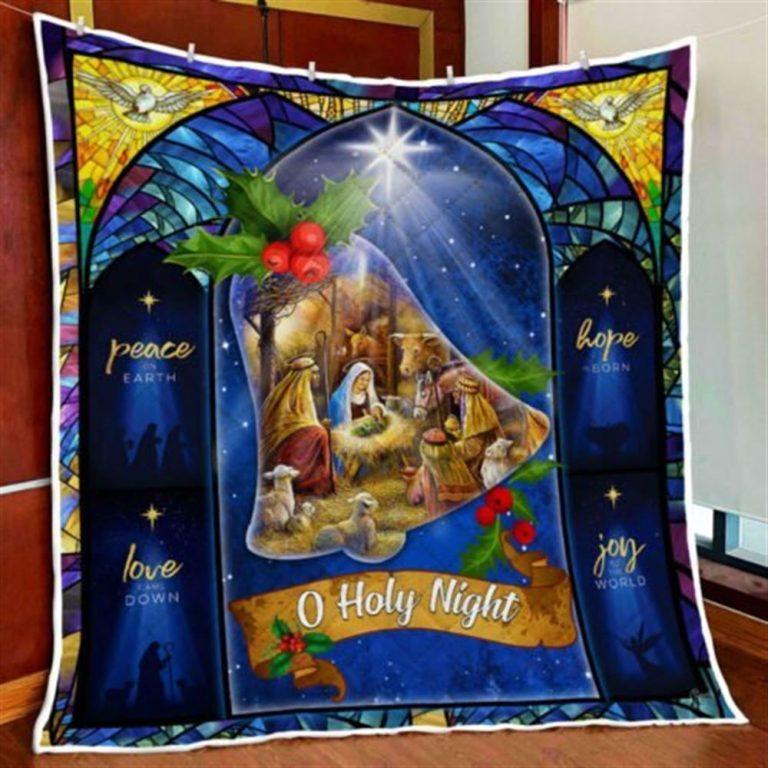 Mary Gives Birth To Jesus Christian Quilt Blanket - Christian Gift For ...