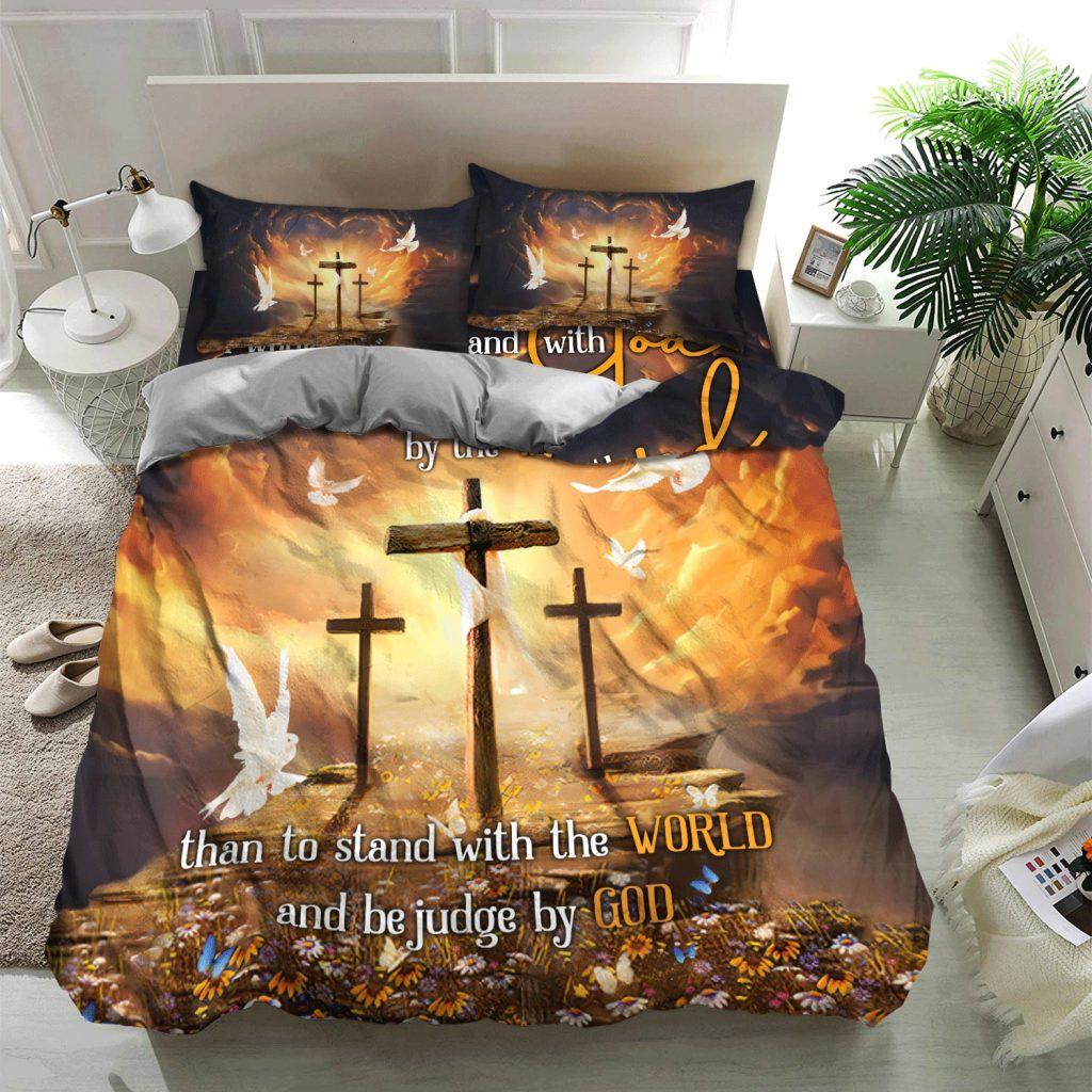 Cross and Dove Christian Quilt Bedding Set - Christian Gift For ...