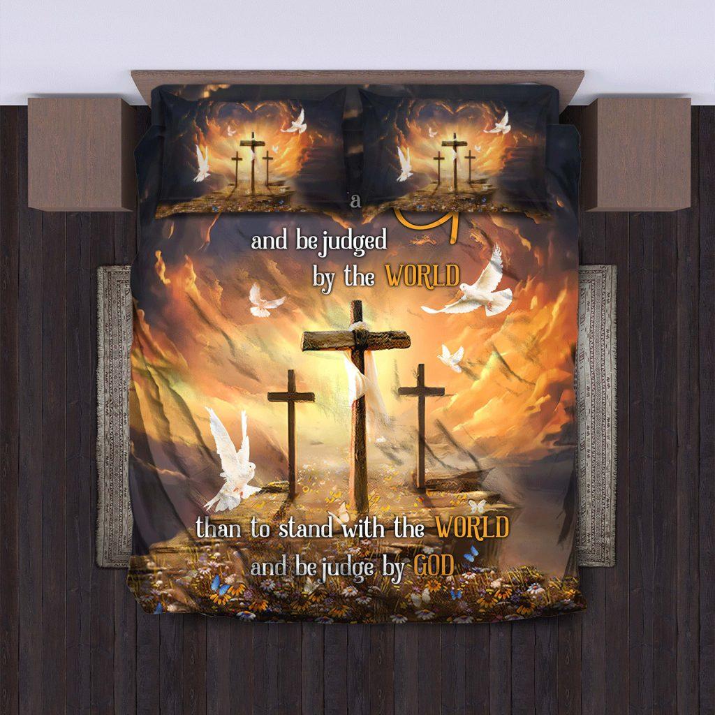 Cross and Dove Christian Quilt Bedding Set - Christian Gift For ...