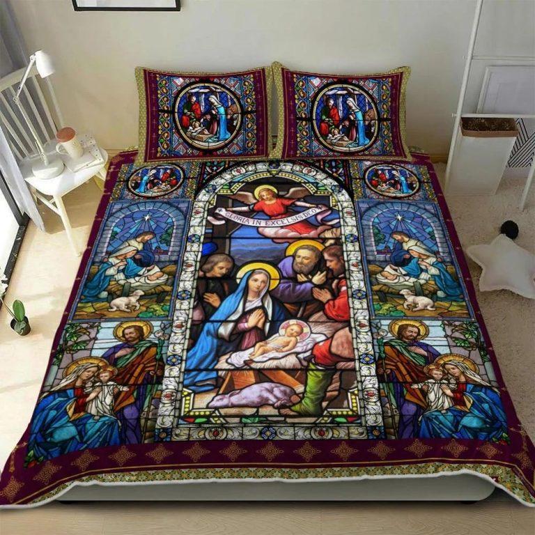 Jesus Christ Family Quilt Bedding Set - Christian Gift For Believers ...