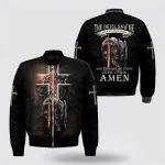 Jesus Christ Lion Of Judah Knight Warrior Bomber Jacket - Gifts For ...