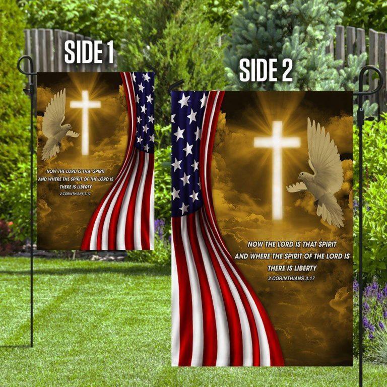 Jesus Flag Holy Spirit Liberty American Flag - Christian Flag Outdoor ...