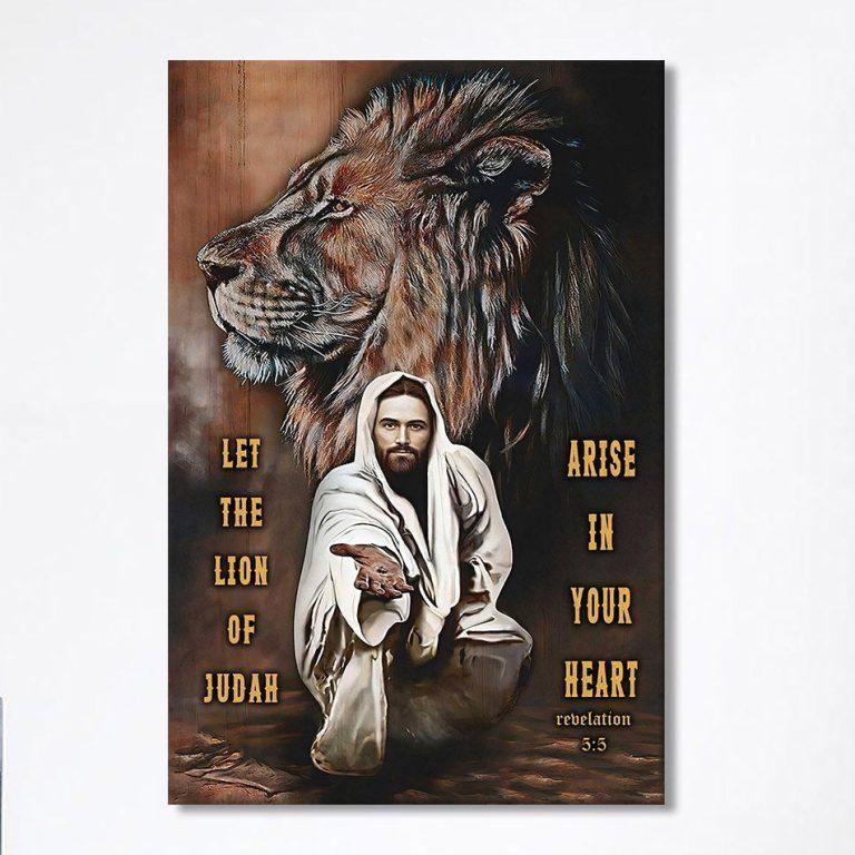 Let The Lion Of Judah Arise In Your Heart Canvas Wall Art - Revelation ...