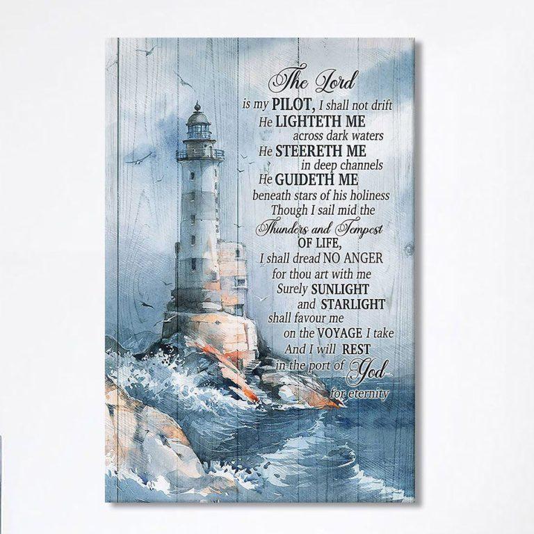 Lighthouses The Lord Is My Pilot Canvas Art - Christian Art - Bible ...