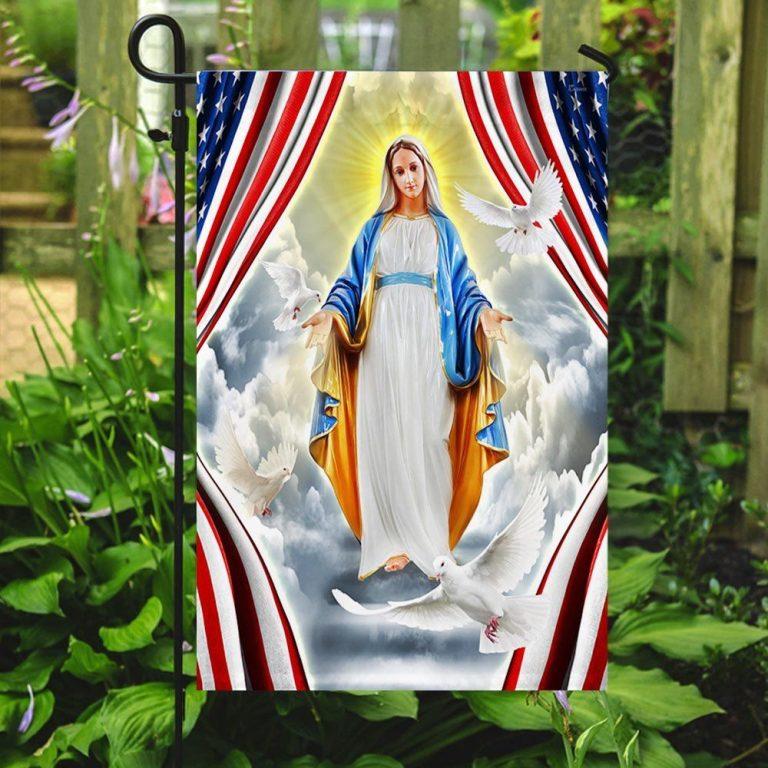 Mary Flag Mother Of Jesus Flag - Christmas Flag Outdoor Decoration ...