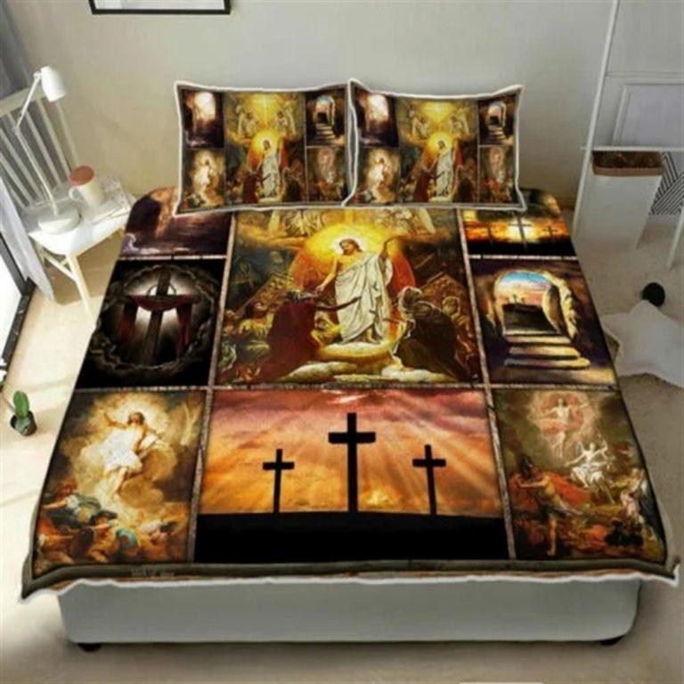 Resurrection Of Jesus Easter Quilt Bedding Set - Christian Gift For ...