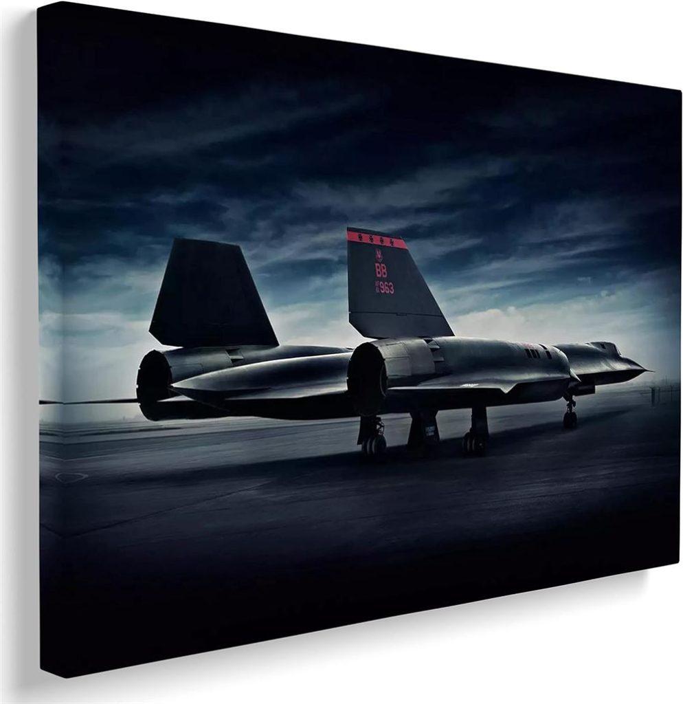 US Air Force SR-71 Airplane Blackbird Fighter Jet Canvas Wall Art ...
