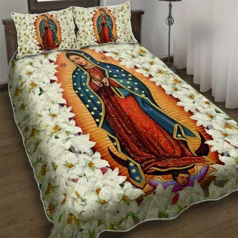 Virgin Mary Our Lady Of Guadalupe Bedding Set - Christian Gift For ...