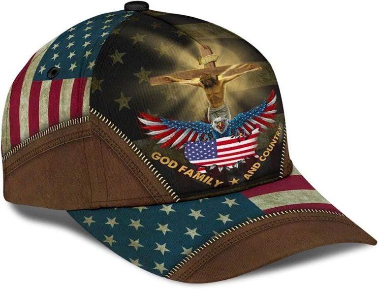 Christian Baseball Cap, Crucifixion Of Jesus God Family And Country ...