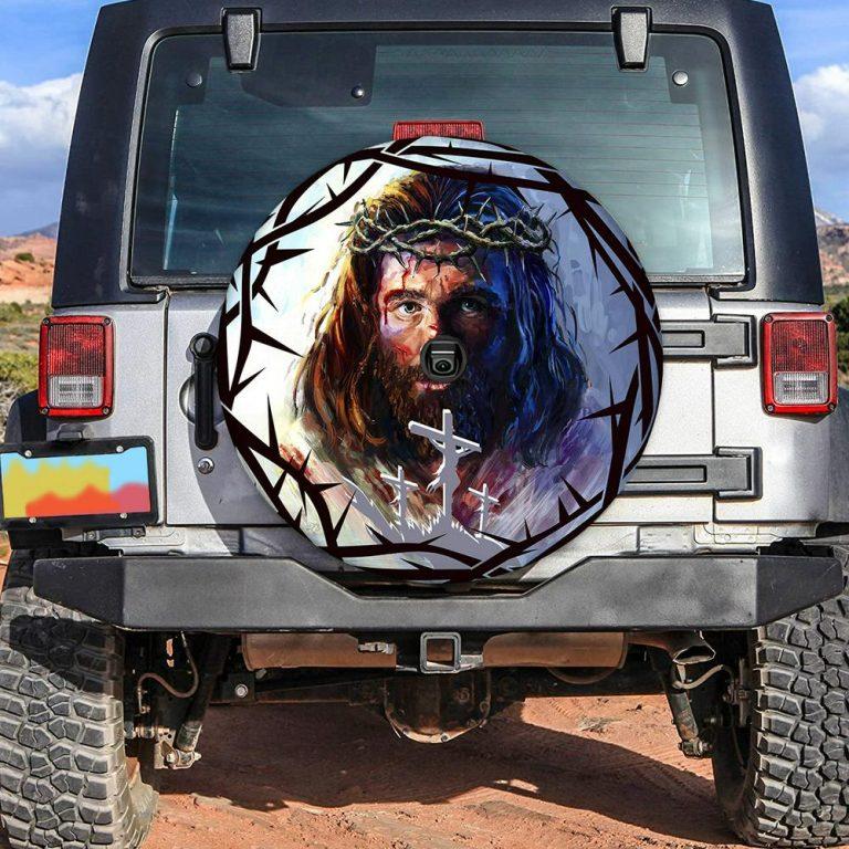 Christian Tire Cover, Jesus Christ The God Spare Tire Cover, Jesus Tire ...