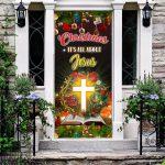 Christmas It’s All About Jesus Door Cover, Jesus Christmas Decor, Gift ...