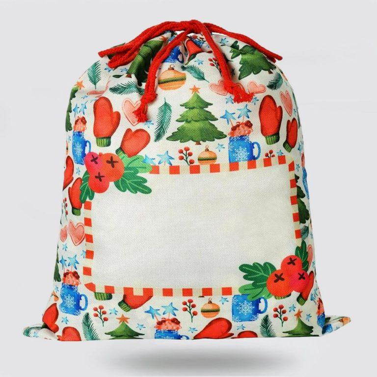 Christmas Sack, Funny Christmas Tree Print Sack, Xmas Santa Sacks ...