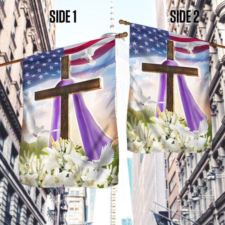God Jesus Christian Easter Flag - Thanksgiving Flag Outdoor Decoration ...