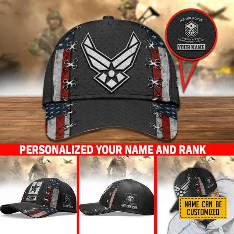 US Air Force Baseball Caps Proudly Served, Custom Air Force Hats ...