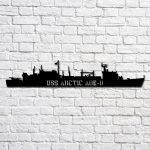 Us Navy Metal Sign, Veteran Signs, Uss Dixon As37 Navy Ship Metal Art ...