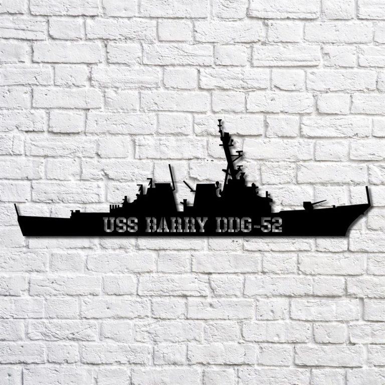 Us Navy Metal Sign, Veteran Signs, Uss Dixon As37 Navy Ship Metal Art ...