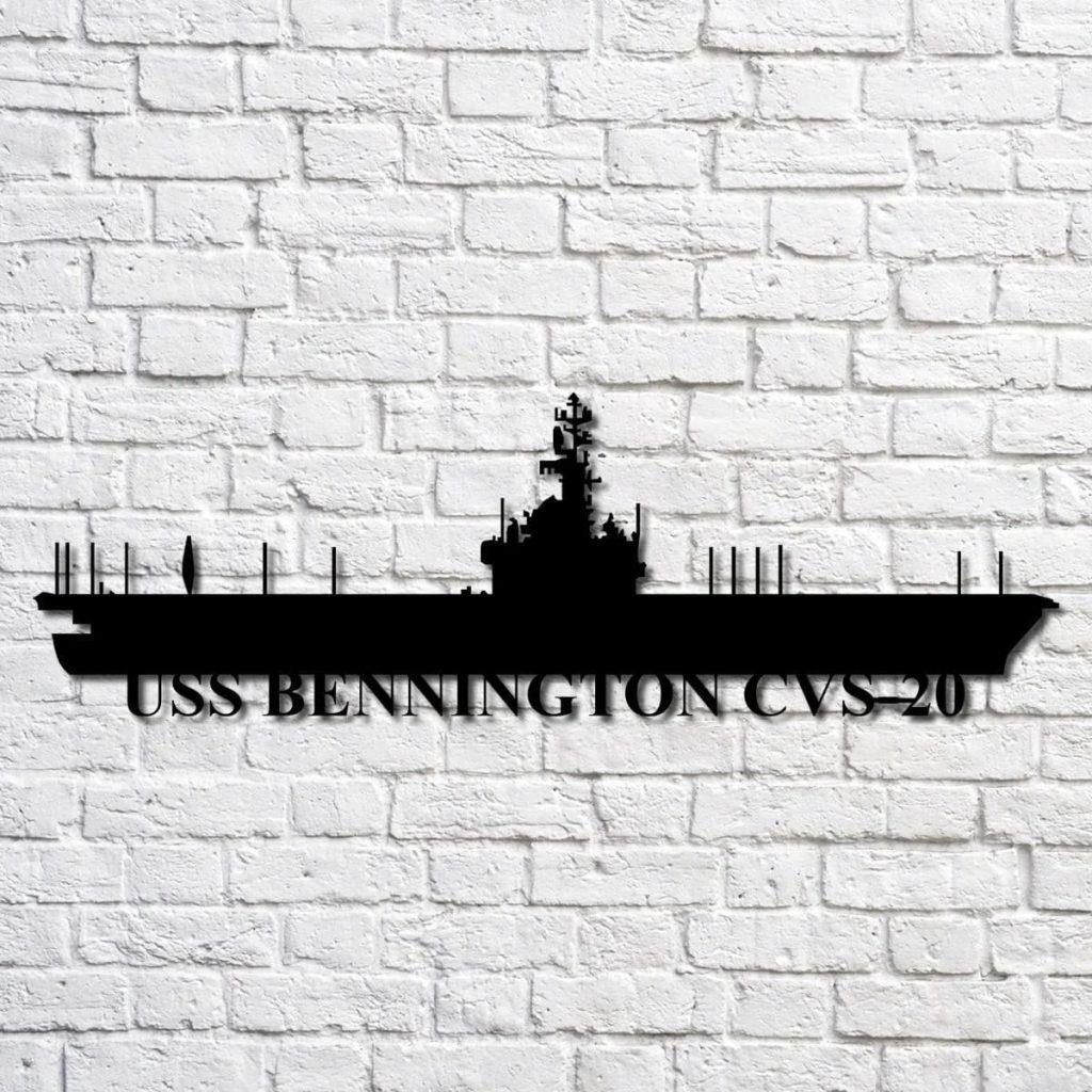 Us Navy Metal Sign, Veteran Signs, Uss Bennington Cvs20 Navy Ship Metal ...