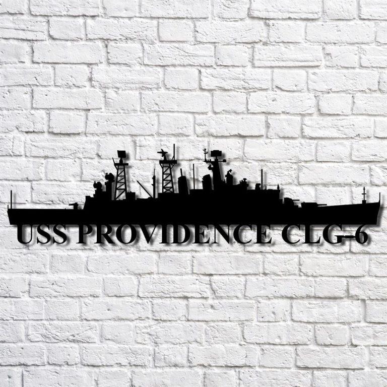 Us Navy Metal Sign, Veteran Signs, Uss Providence Clg6 Navy Ship Metal ...