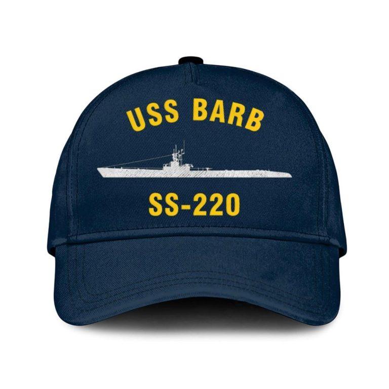 Us Navy Veteran Cap, Embroidered Cap, Uss Barb Ss-220 Classic ...