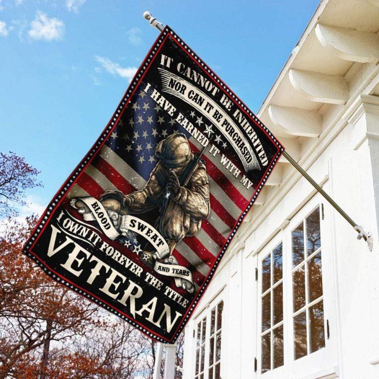 Veteran Flag, Forever The Title Flag, American Flag, Veteran Decoration ...
