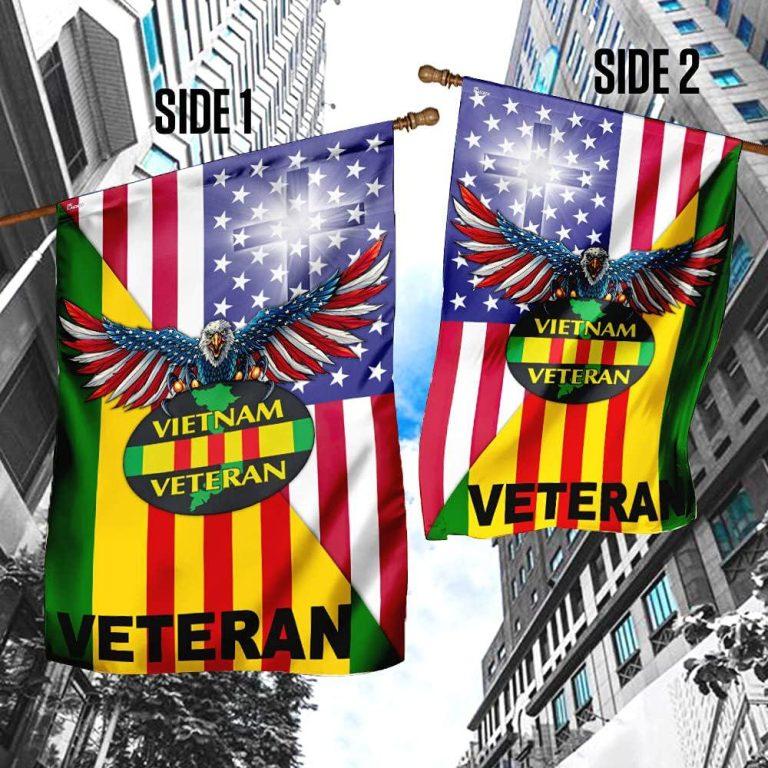 Veteran Flag, Jesus Cross American US Flag, American Flag, Veteran ...