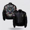 Army Bomber Jacket, Personalized Rank US Army Veteran Bomber Jacket ...