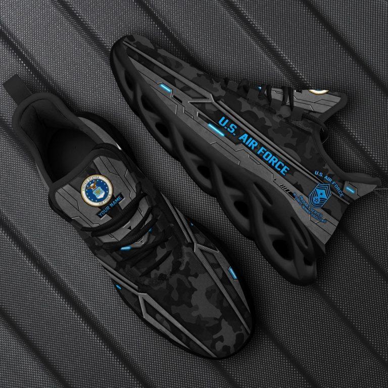 Custom Name Rank Military Shoes, Us Air Force Clunky Sneaker Military ...