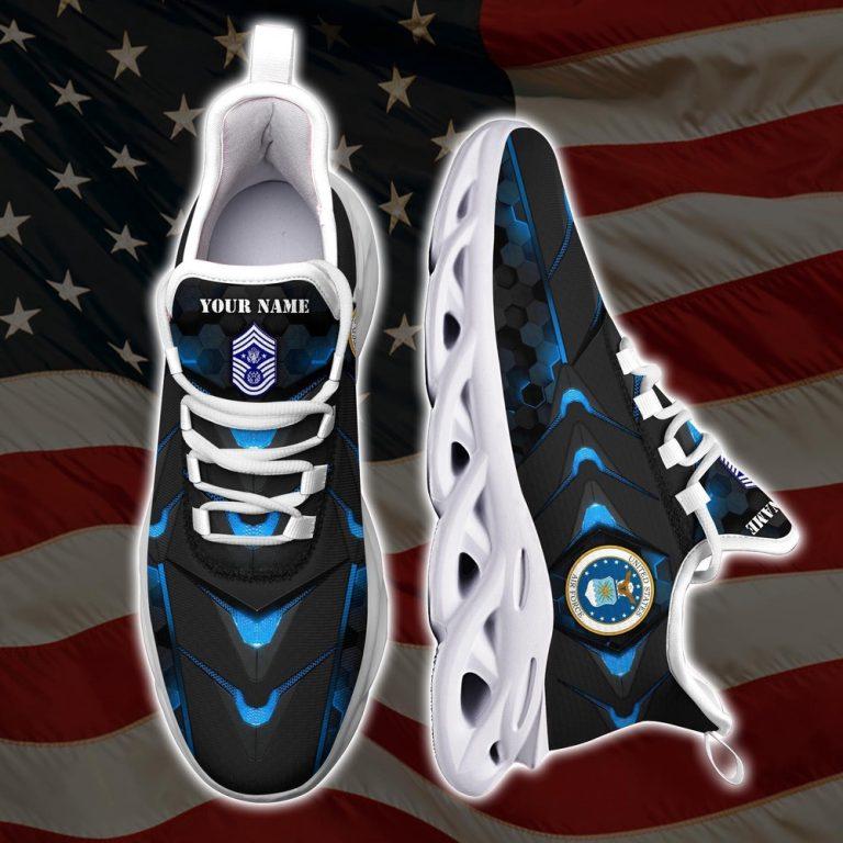 Custom Name Rank Military Shoes, Us Air Force Veteran Military Ranks ...