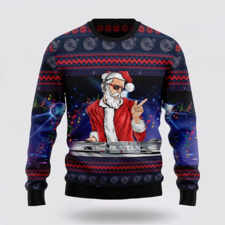 Santa Claus Sweater, Santa Claus Dance Night Party Ugly Sweater, Funny ...