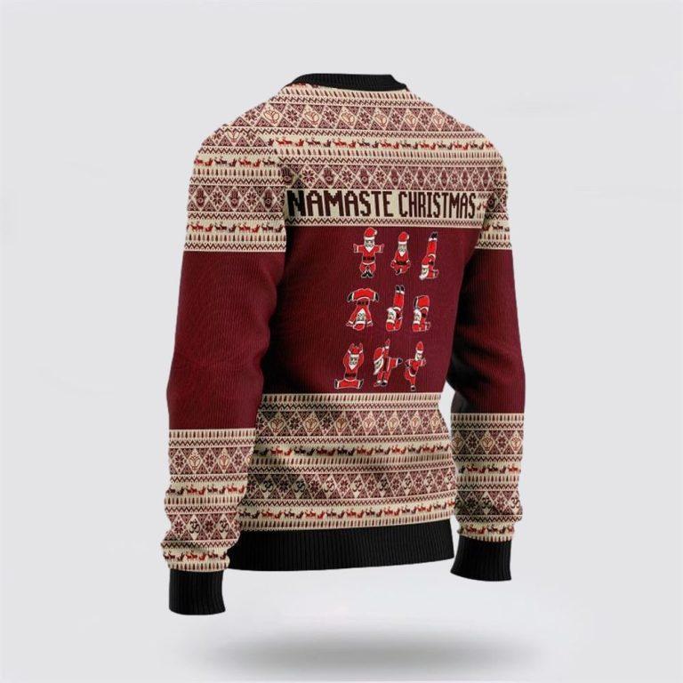 Santa Claus Sweater, Yoga Santa Clause Ugly Christmas Sweater, Santa ...