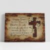Christian Canvas Wall Art, Brick Wall, Jesus Cross, The Old Rugged ...