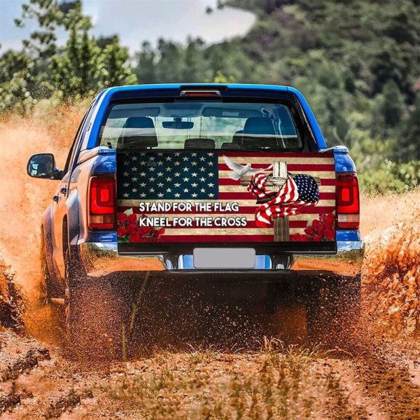 Jesus Tailgate Wrap, Jesus Cross American Truck Tailgate Decal Sticker ...