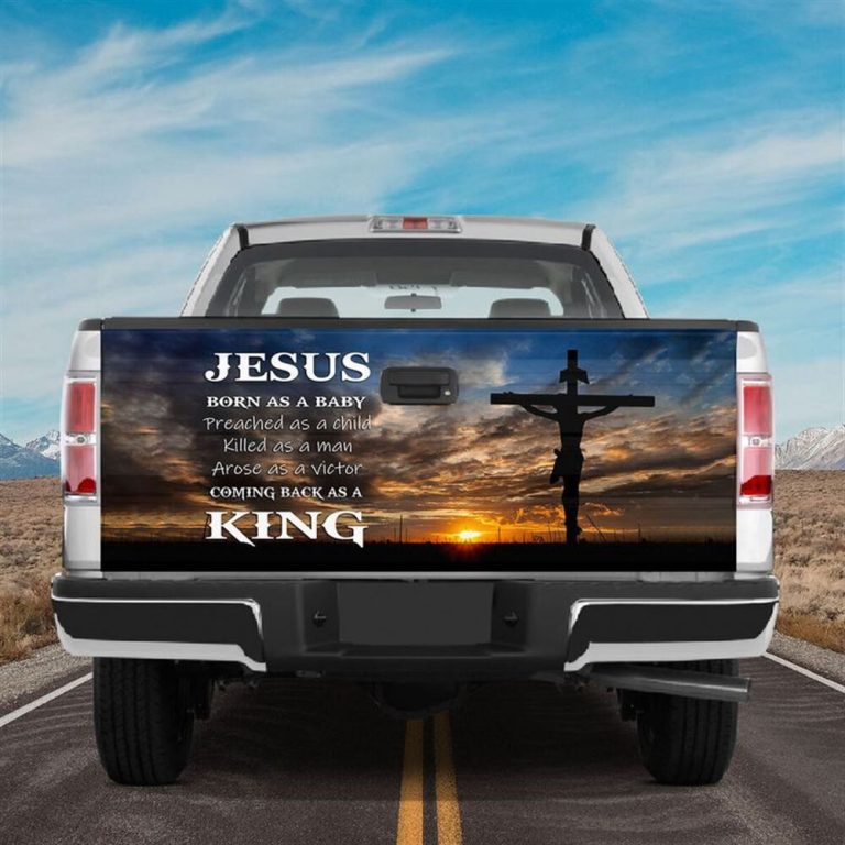 Jesus Tailgate Wrap, Christian King Jesus God Decal Sticker Jesus ...