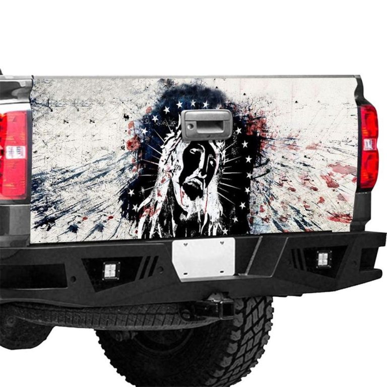 Jesus Tailgate Wrap, Jesus Art Tailgate Wrap, Jesus Painting Tailgate ...