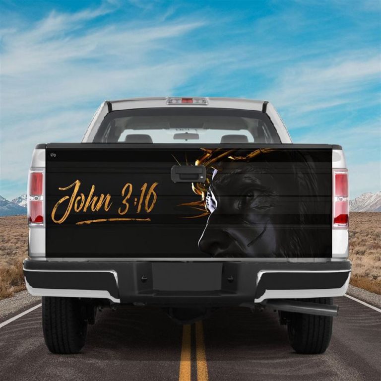 Jesus Tailgate Wrap, Jesus Christ John 3 16 Truck Tailgate Wrap ...