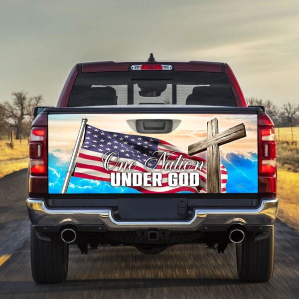 Jesus Tailgate Wrap, Jesus Cross American Truck Tailgate Decal Sticker ...