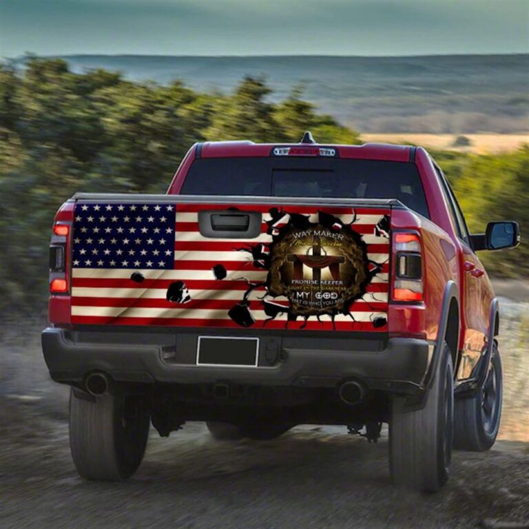 Jesus Tailgate Wrap, Jesus Cross Way Maker Miracle Worker Truck ...