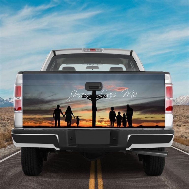 Jesus Tailgate Wrap, Jesus Loves Me Wrap Jesus Cross Tailgate Wrap ...