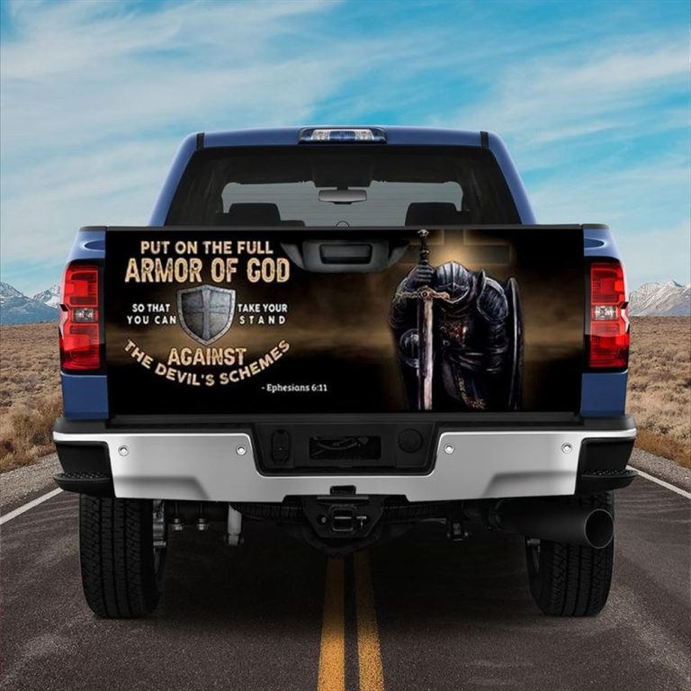 Jesus Tailgate Wrap, Put On The Full Armor Of God Truck Tailgate Decal ...