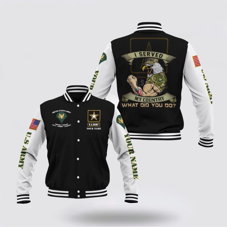 Veteran Jacket, Army Veteran Jacket, Us Army Baseball Jacket Custom ...